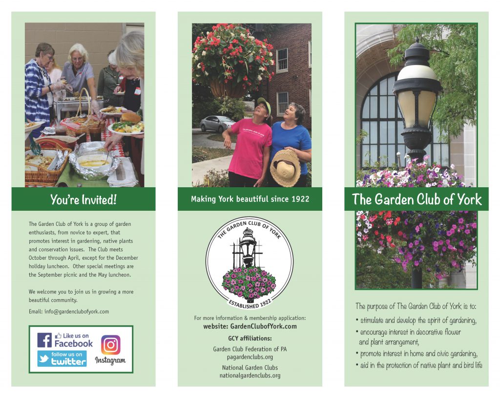 Brochure – Garden Club of York